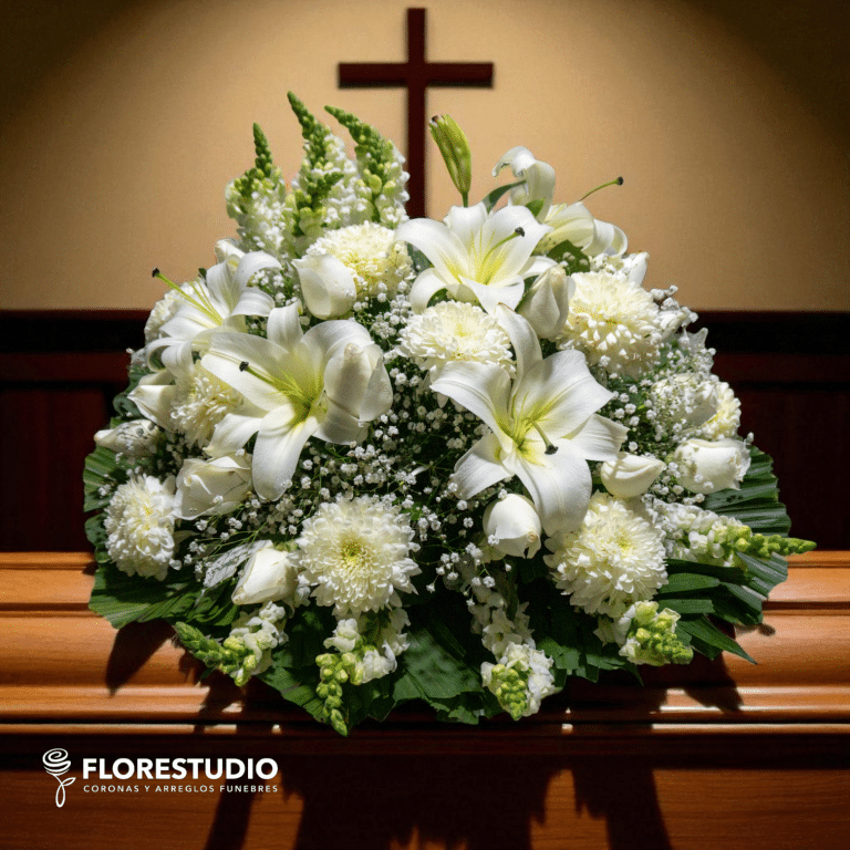 Cubre Caja Funebre en Guadalajara | Flor Fresca y Entrega en 3 Horas